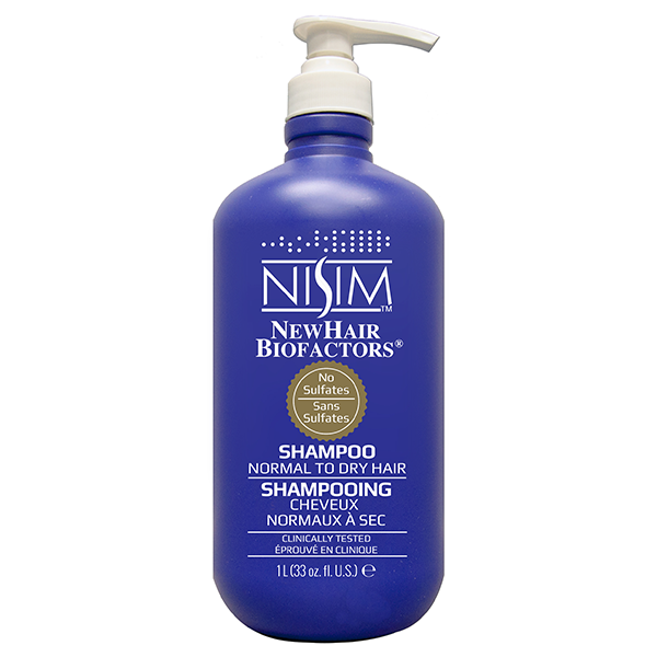 Nisim NewHair Biofactors shampooing cheveux normaux à secs – Coiffure Dépôt